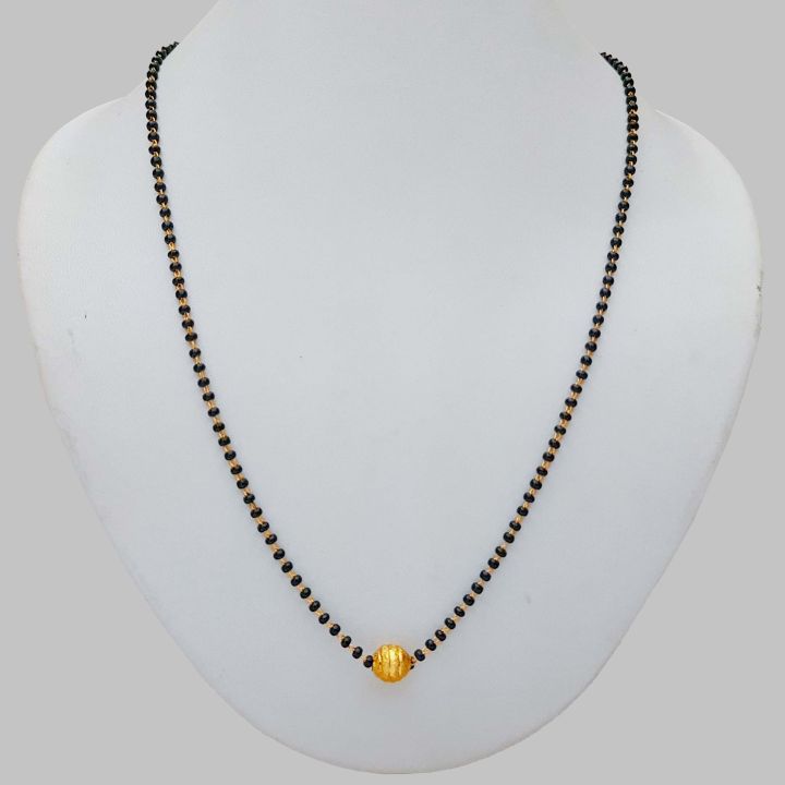 Gold Plated Drop Ball Design Necklace With Panchadhatu Chain ...