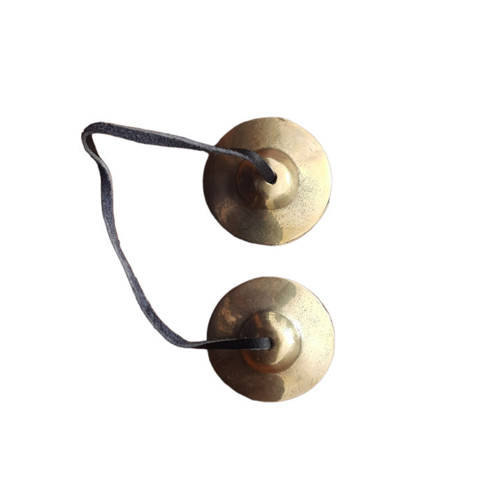 Nepali Folk Musical Instrument Jhyali Cymbals Or Jhyamta Smallest 2 ...