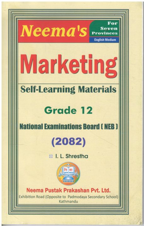 Marketing Self NEB Learning Materials Question Answer Exam Preparation ...