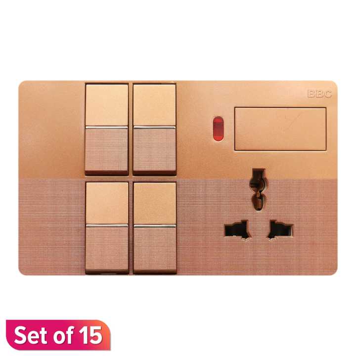 Brown BBC 4 Plus Socket Set of 15 | Daraz.com.np