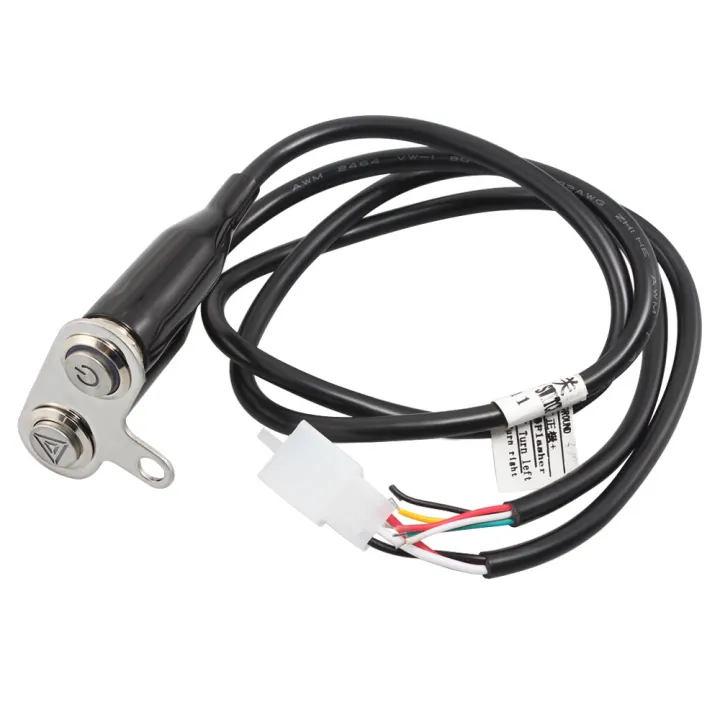 OYPFXMI LED Motorcycle Scooter ON-OFF Hazard Light Switch Double ...