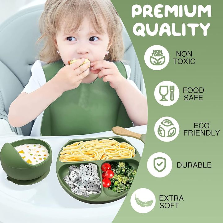 Premium Quality Silicone Feeding Set 6 PCS | Daraz.com.np