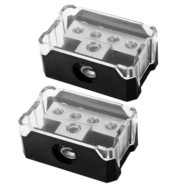 4Way Power Distribution Block 0/2/4 AWG Gauge in 4/8/10 Gauge Out Car ...