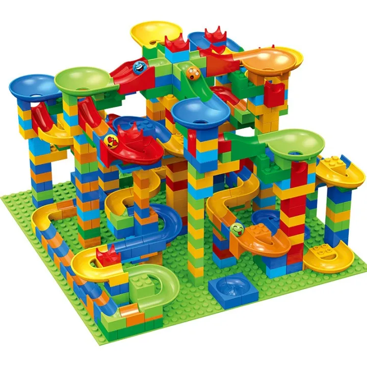 Solzy 84-504PCS Marble Race Run Blocks Maze Ball Track Toy Compatible ...