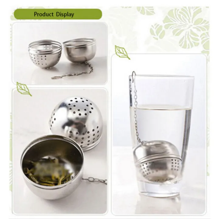 Pop Stainless Steel Kettles Tea Sphere Locking Spice Egg Shape Ball ...