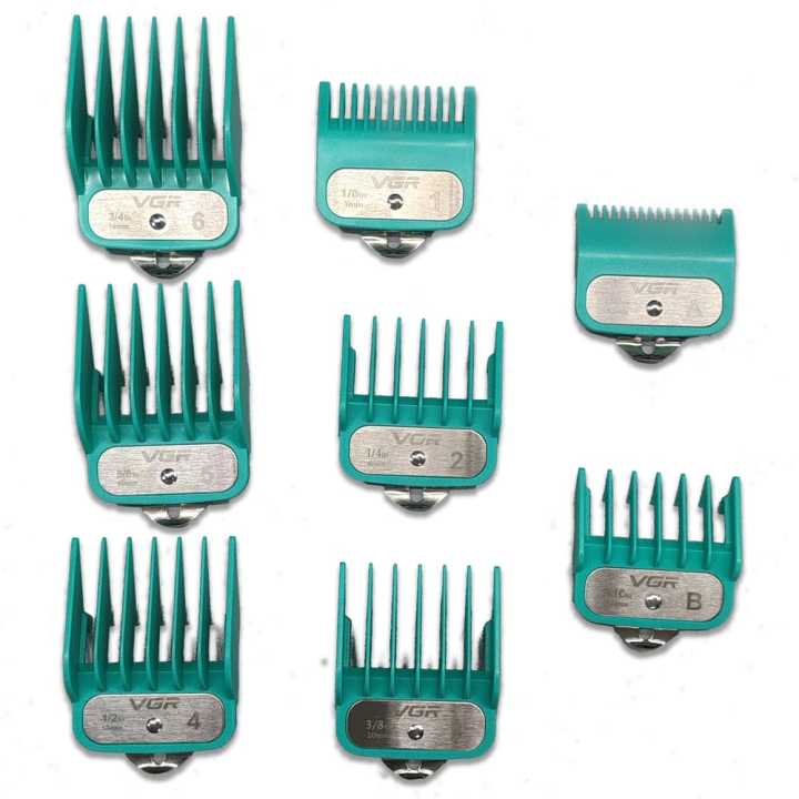 8 Pack Clipper Guards, Professional Hair Clipper Guide Combs, Hair ...