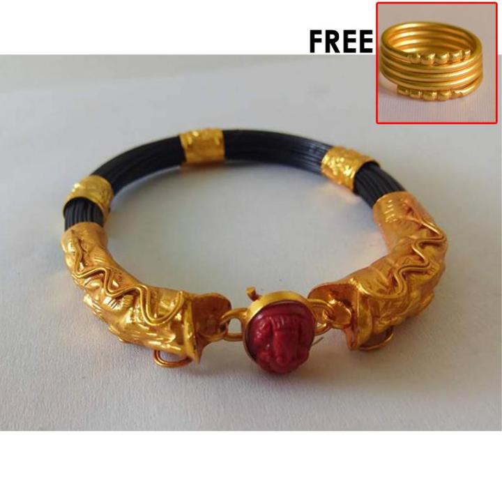 Dragon Bracelet With Ganesh Muga(Free Beruwa Ring) | Daraz.com.np