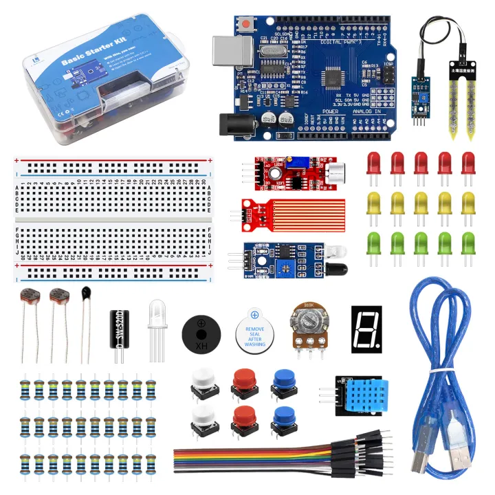 LAFVIN Basic Starter Kit for Arduino Uno Set R3 DIY Kit R3 Board ...