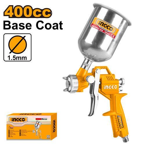 INGCO Air Spray Gun, 400ml Capacity Spray Gun | 1.5mm Nozzles Stainless ...