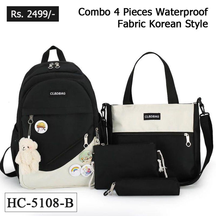 CLBD Korean Style Black Combo Backpack | Daraz.com.np