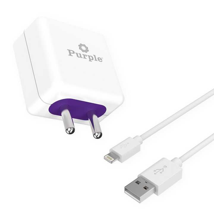 Purple Adapter With Lightning Data Cable PFC -004 | Daraz.com.np