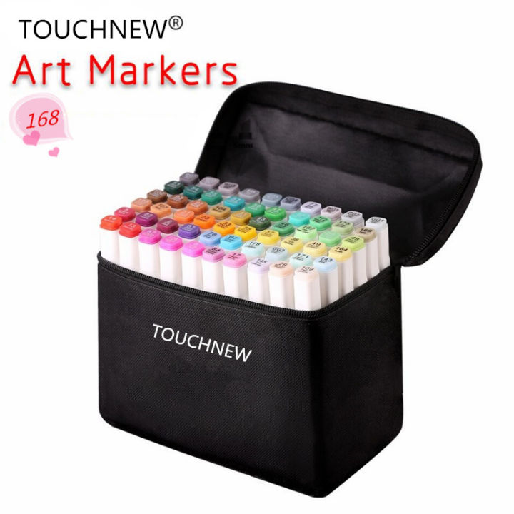 TOUCHNEW 1 Colors Single Art Markers Brush Pen Sketch Alcohol Based ...