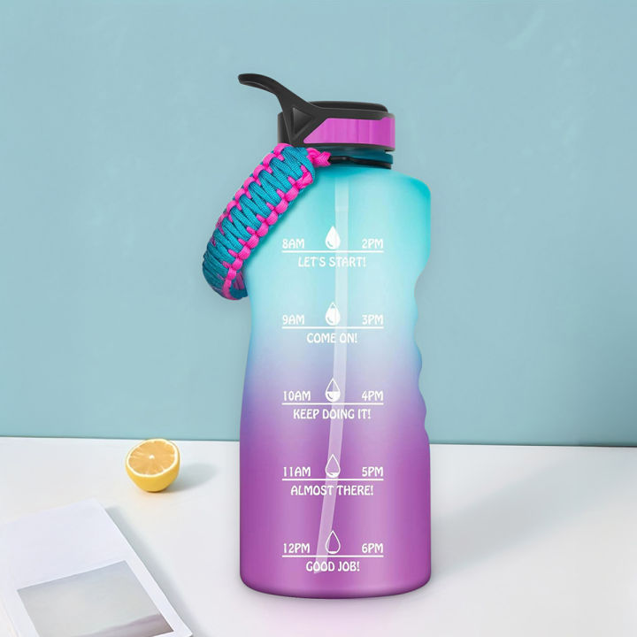 Motivational Water Bottle -2L Assorted colour | Daraz.com.np
