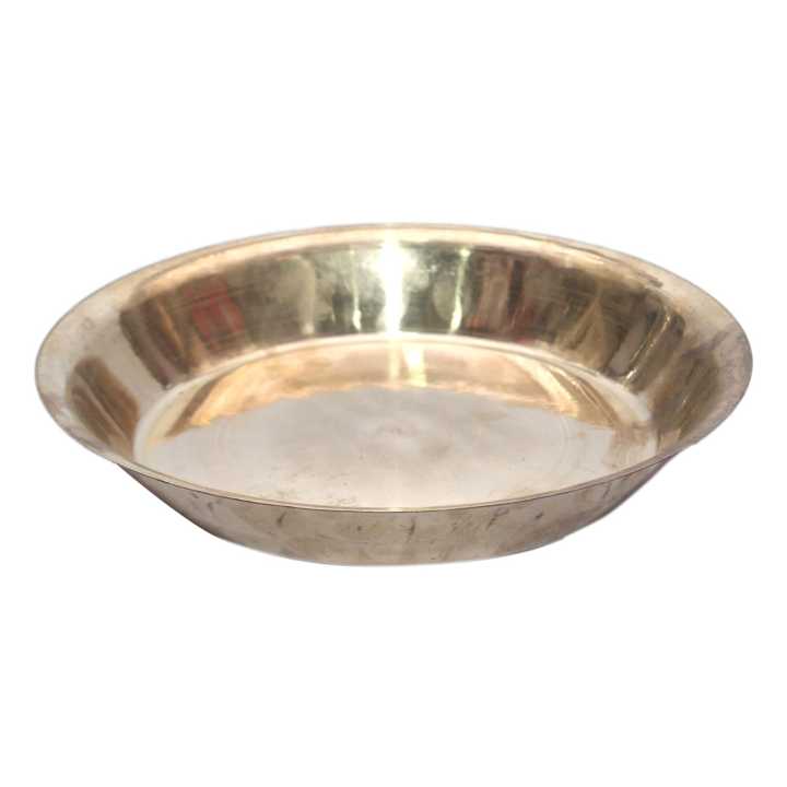 Pure Brass Heavy Weight Small Thal Dinner Plate Traditional Nepali ...