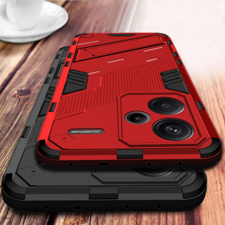 Vantime Case for Xiaomi Redmi Note 13 Pro Plus 5G Pro+ Stand Shockproof Armor Lens Protection ...