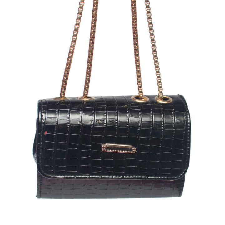 Black Color Box Design Shoulder Bag For Women | Daraz.com.np