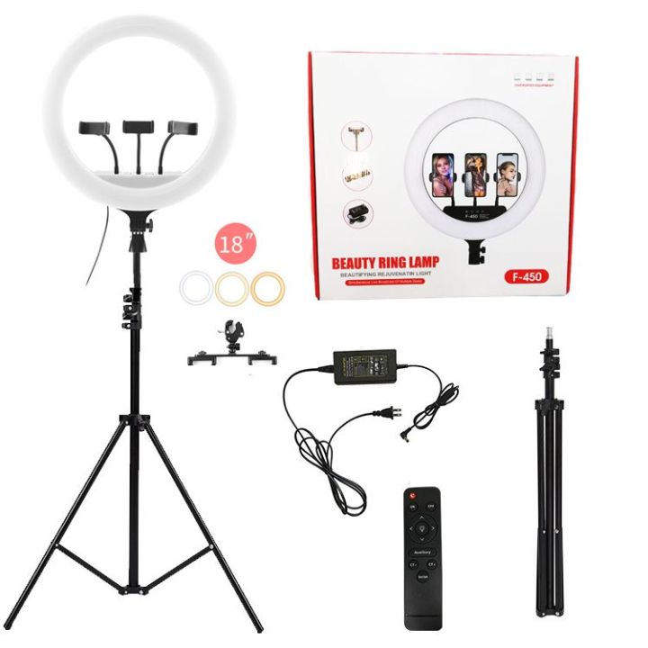 Ring Lighting Ring Light (45 cm) with 7ft Stand Ring Lighting Ring ...