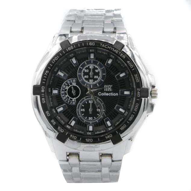 Black Dial Round Fancy Watch For Men | Daraz.com.np