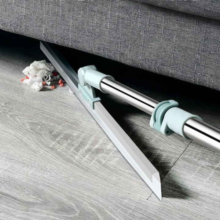 Bathroom Silicone Floor Wiper with Stainless Steel Extendable Handle ...