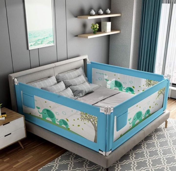 Mamubox Baby Safety Train Bed Railing, Vertical Baby Anti-Drop Room ...