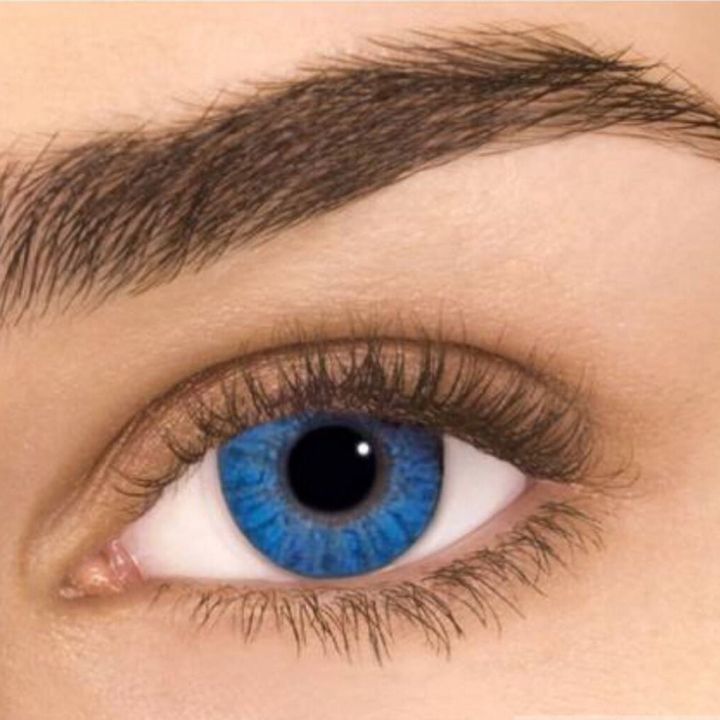 Freshlook Dark Blue Natural Shades Color Premium Contact Eye Lens For A ...