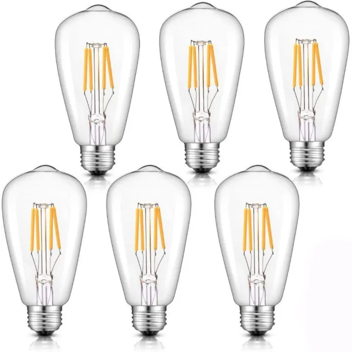 Home Decor Night Light Soft Filament Edison Bulb Dimmable Tungsten ...