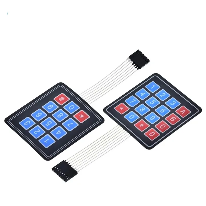 12 Key Membrane Switch Keypad 4 X 3 Matrix Array Matrix Keyboard Number 0 9 Arduino Keypad 43