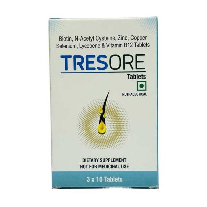 Tresore Tablets, 30 Tab, For Hair Growth And Nails | Daraz.com.np