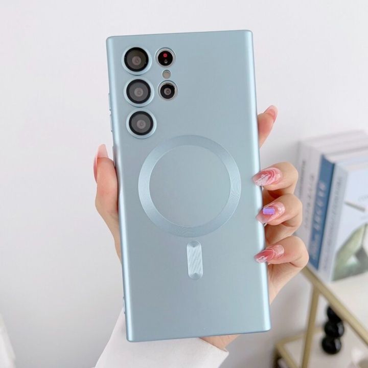 HODON Luxury Magnetic Adsorption Phone Cases For Samsung Galaxy S25 S24 ...