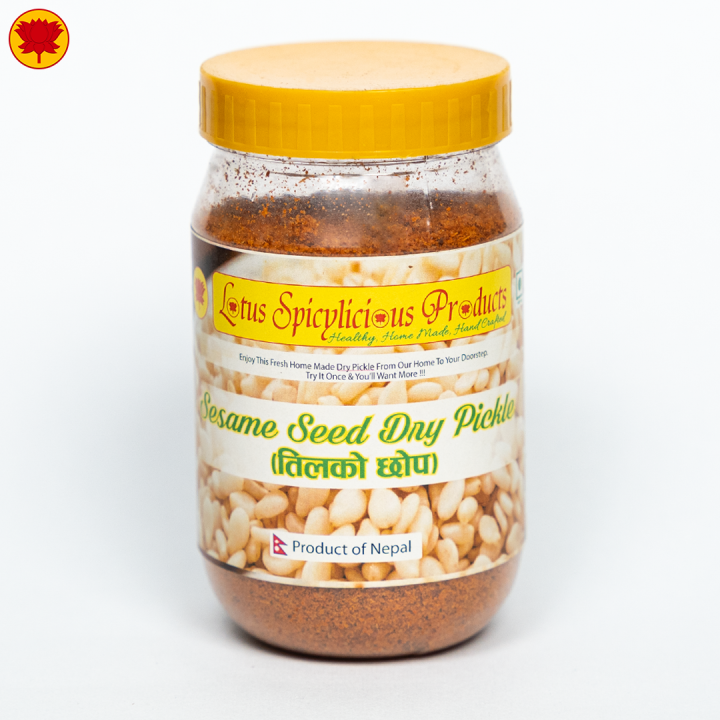 Chhop - Til Ko Sukkha Achar (Homemade Sesame Seed Dry Pickle) (तिलको ...