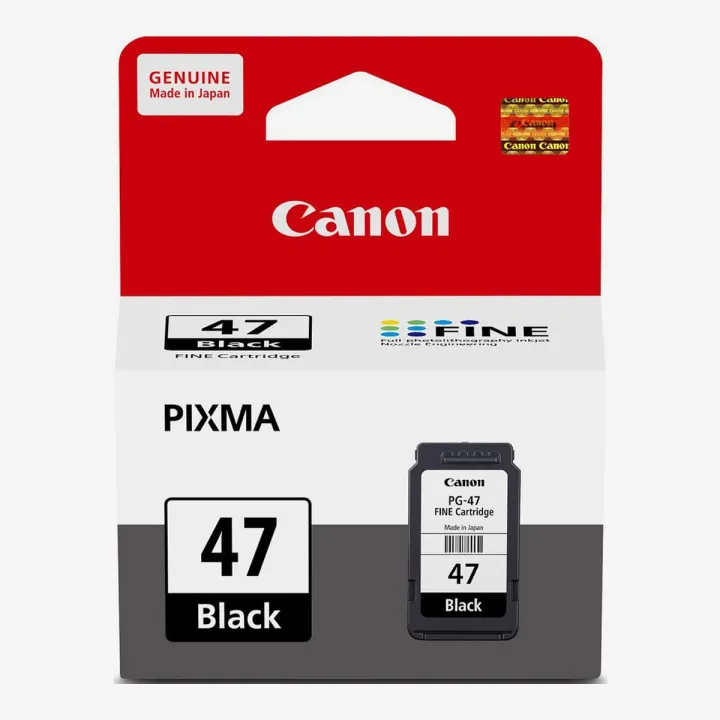 Canon PG-47 (Black) Ink Cartridge For Pixma E410, E470, E400 Printers ...
