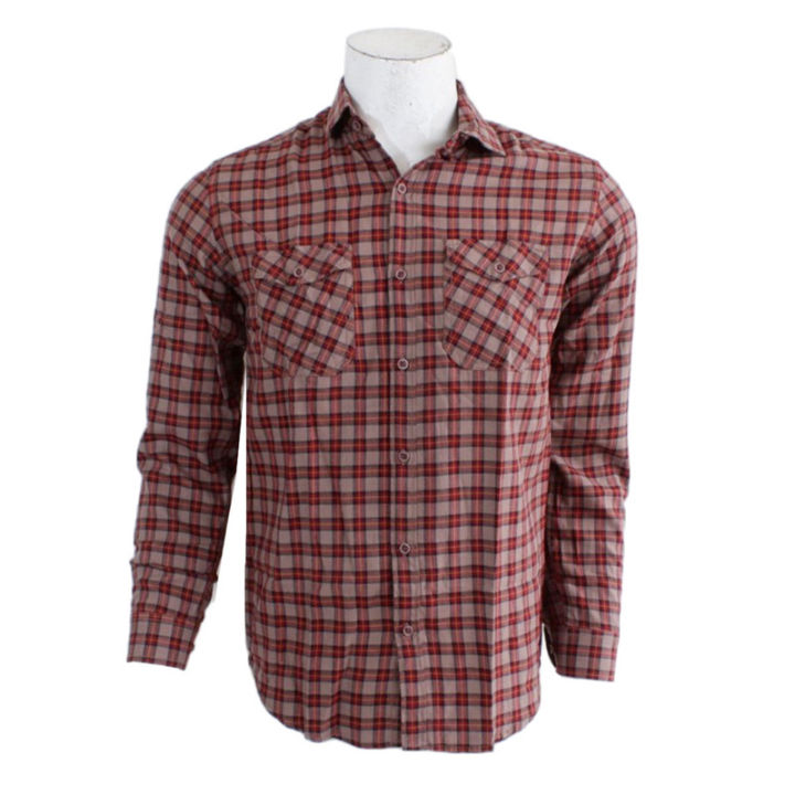 Kapsule9 Maroon Checkered Shirt For Men | Daraz.com.np
