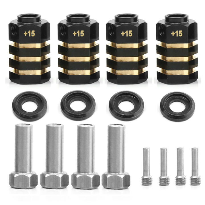 ARELENE RC Brass Spacers Wheel Hex Hub Extenders for TRX4 TRX6 Wheels ...
