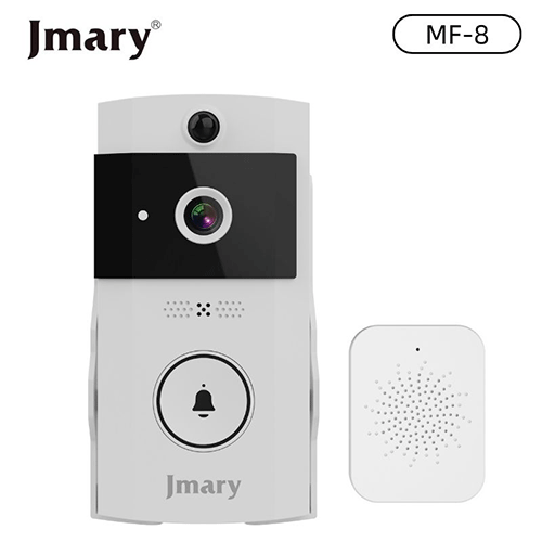 Jmary MF-8 Smart WiFi Video Doorbell – 720p HD Security Camera, Two-Way Audio, Motion Detection ...