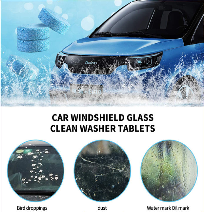 50 Pieces Car Effervescent Washer Car Windshield Glass Concentrated ...