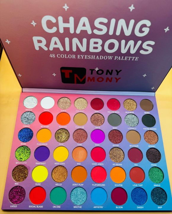 Tony Mony Chasing Rainbows With 48 Color Of Eyeshadow Palette | Daraz ...