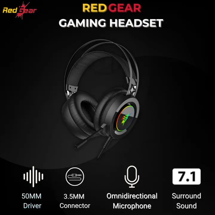 Redgear Cloak Wired RGB Over Ear Gaming Headphone with Mic | Daraz.com.np