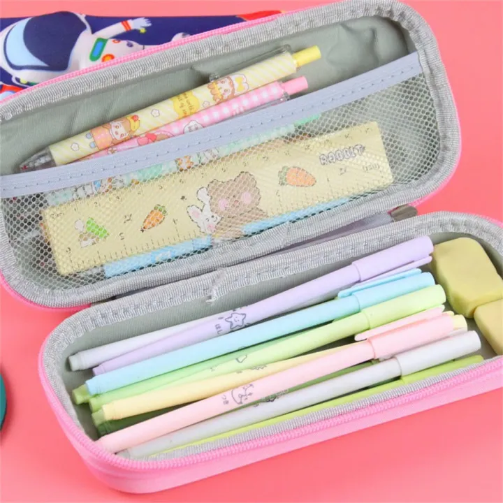 Double-Layer Pencil Box Lightweight Durable Cartoon Design Stationery ...