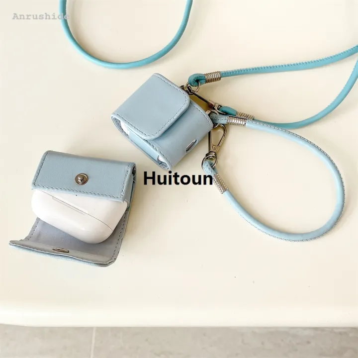Huitoun Hot Selling Anrushide Simple PU Leather Earpods Case for Apple ...