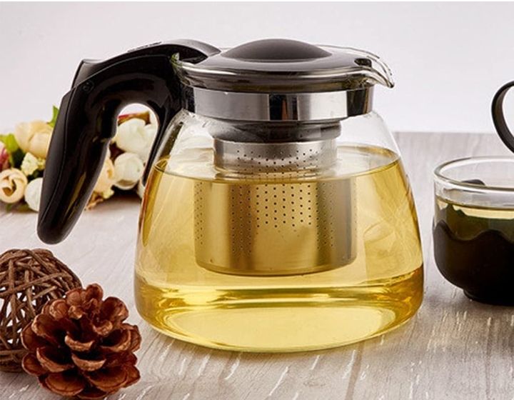 Teapot 900 Ml With Removable Stainless Steel Infuser & Lid For Tea Leaf ...