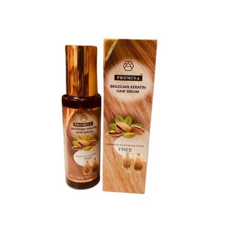 Promina Brazilian Keratin Hair Serum Nutrition, Moisturizing & Smooth ...