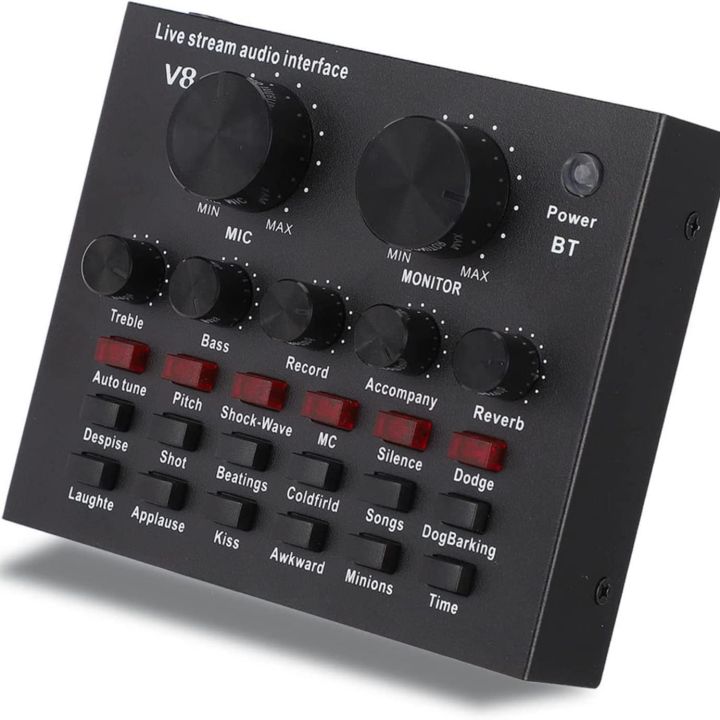 V8 Portable Audio Interface With Live Sound Effects | Daraz.com.np