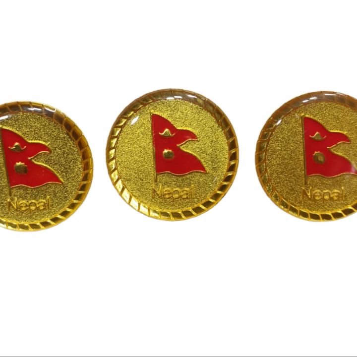 Nepal Flag Round Pin Badge Set of 3 | Daraz.com.np