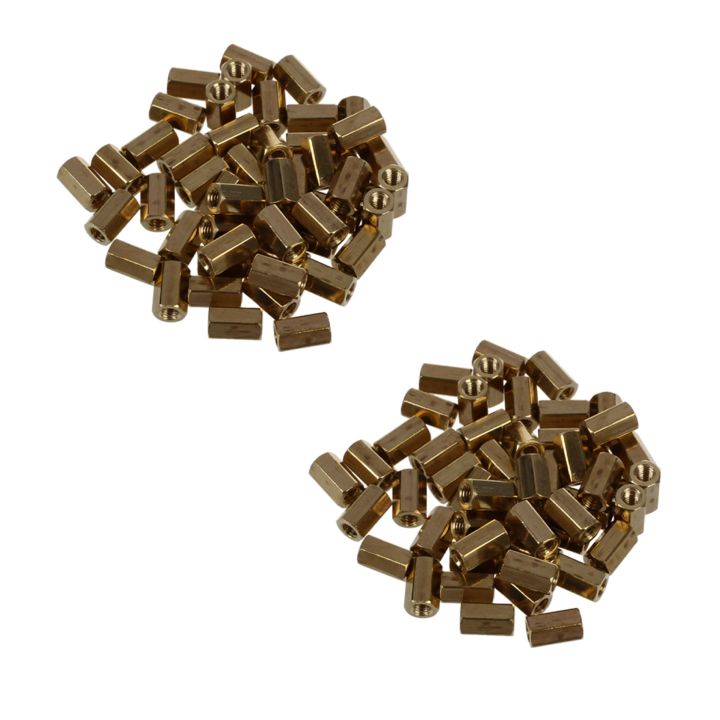 100 Pcs Metal Hex M3 Female Screw PCB Standoff Spacers 8mm Body | Daraz ...