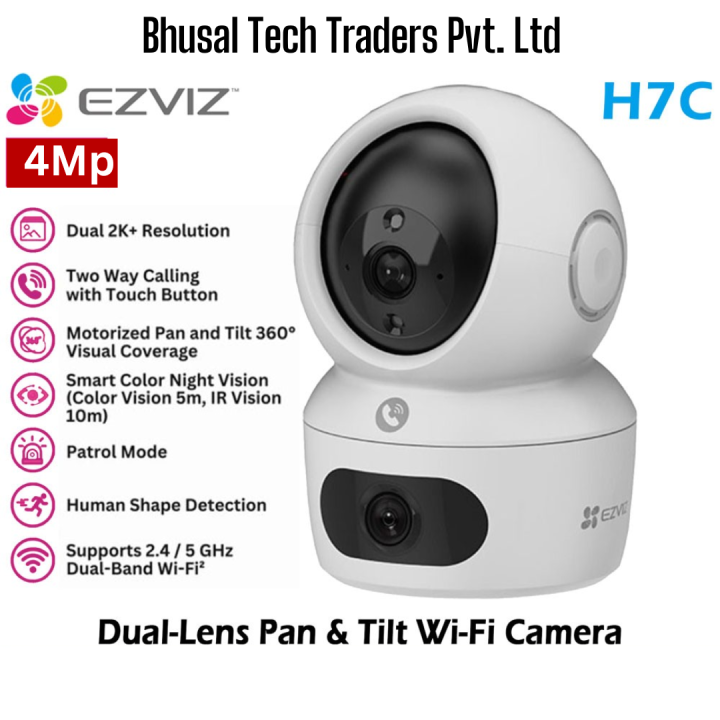 Ezviz H7C Dual Lens 4MP Wired/Wireless PTZ,Two Way Audio & 5G Supported ...