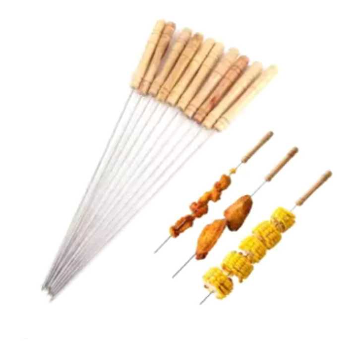 Barbecue Skewers，Meccion 12Pcs Stainless Steel Barbecue String With ...