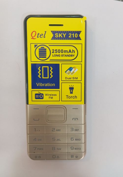 Qtel SKY 210 Dual SIM Feature Phone – 2.4" Display, 2500mAh Battery ...