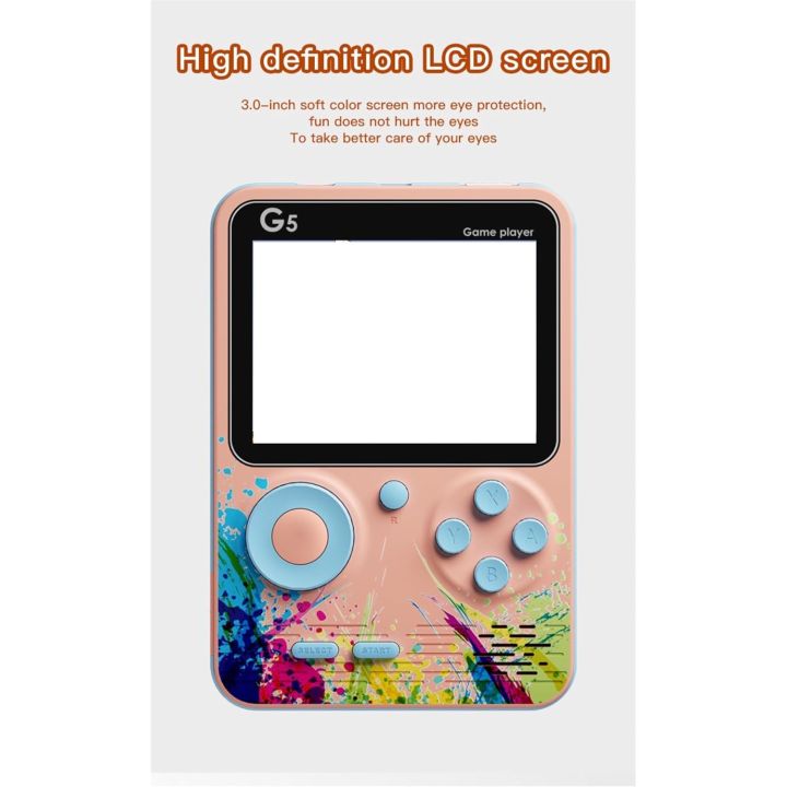 G5 Game box Retro Handheld Game Box Console, Built-in 500 Games ...