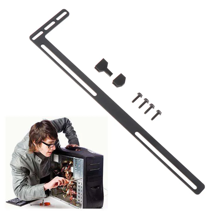 L shape Side-Blown Aluminum Graphics Card Cooling Fan Mount Bracket ...