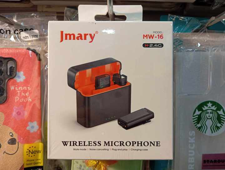 Wireless Microphone for Mobile & Camera 2.4G Jmary Model:MW-16 | Daraz.com.np
